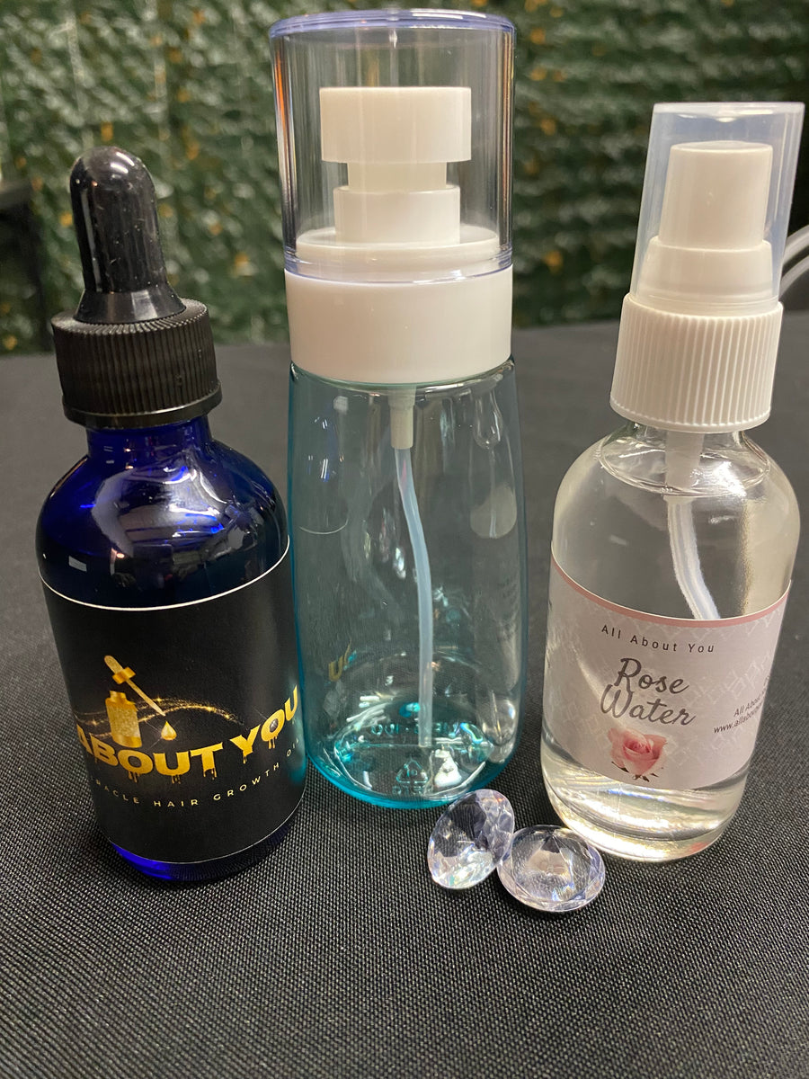 Total Package (Miracle Growth Oil, Rose Water, Spray Mist Bottle + 3 W ...